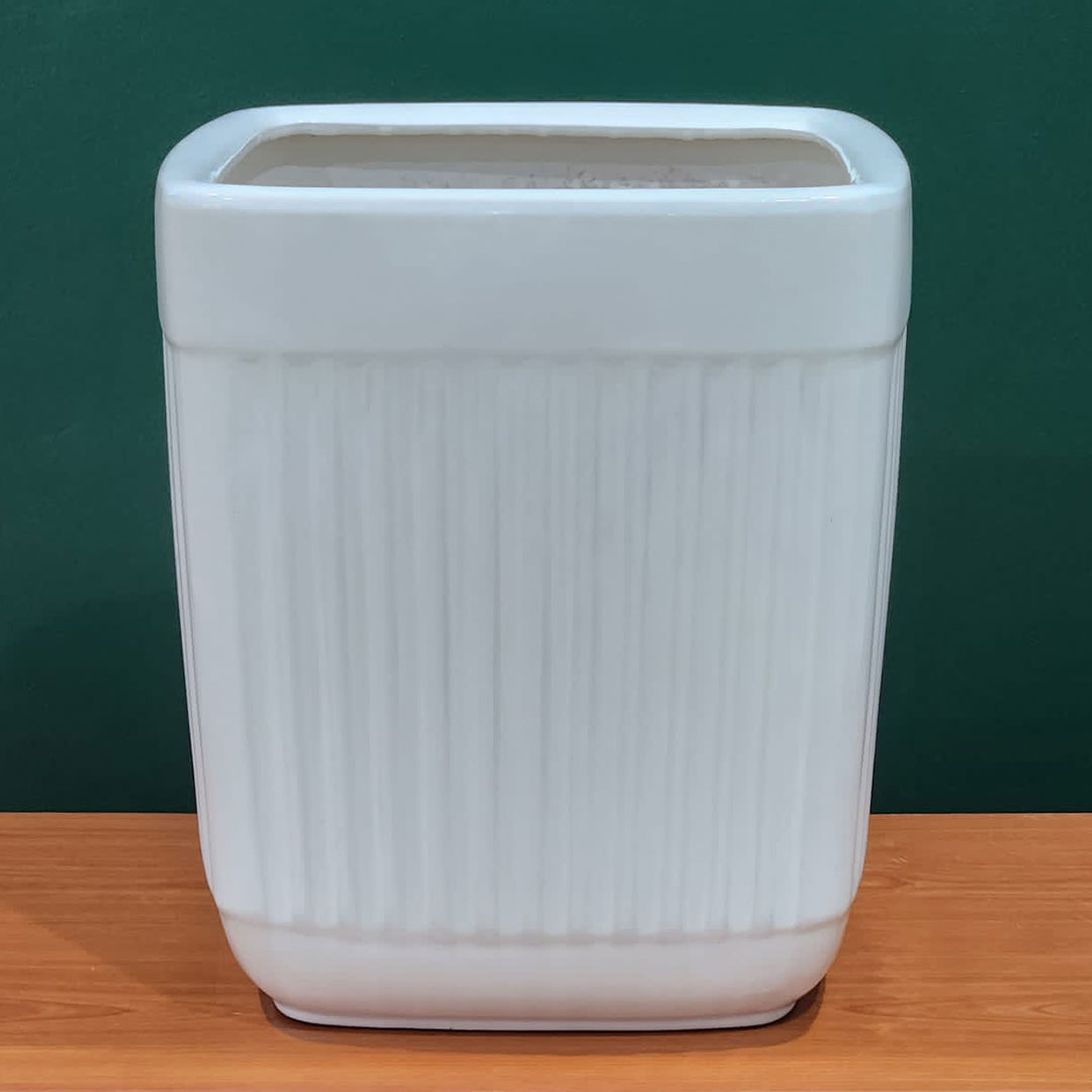 Ceramic White Square type Pot - MyGreenLeaf - Buy Indoor & Outdoor ...